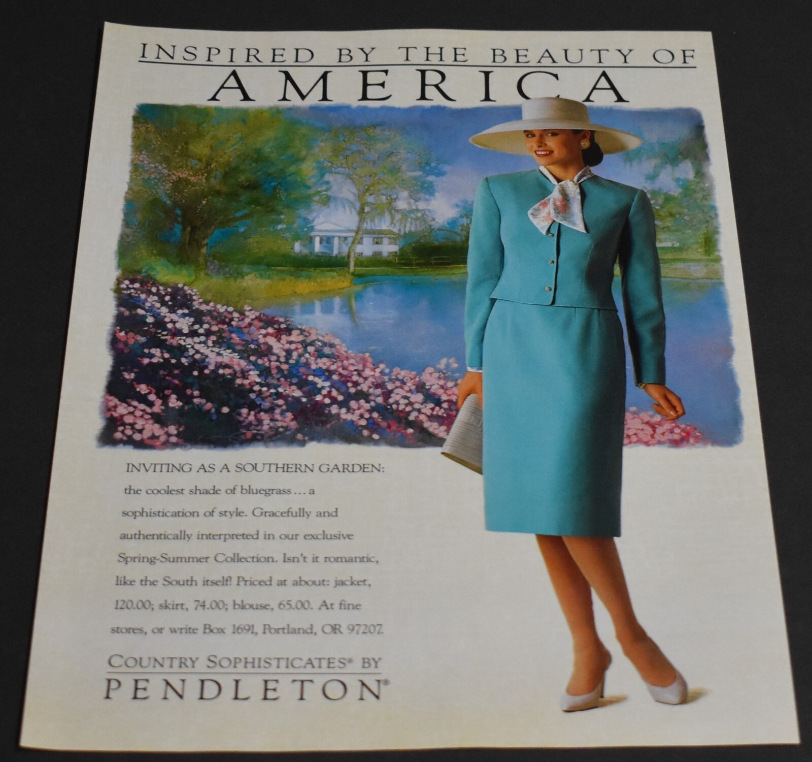 1990 Print Ad Sexy Heels Fashion Long Legs Lady Brunette Pendleton ...