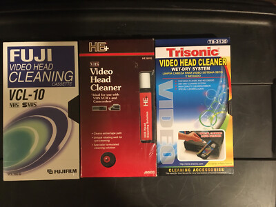 Fuji Video Head Cleaner Cassette VCL-10U VHS SVHS VCR, HE+, Trisonic | eBay