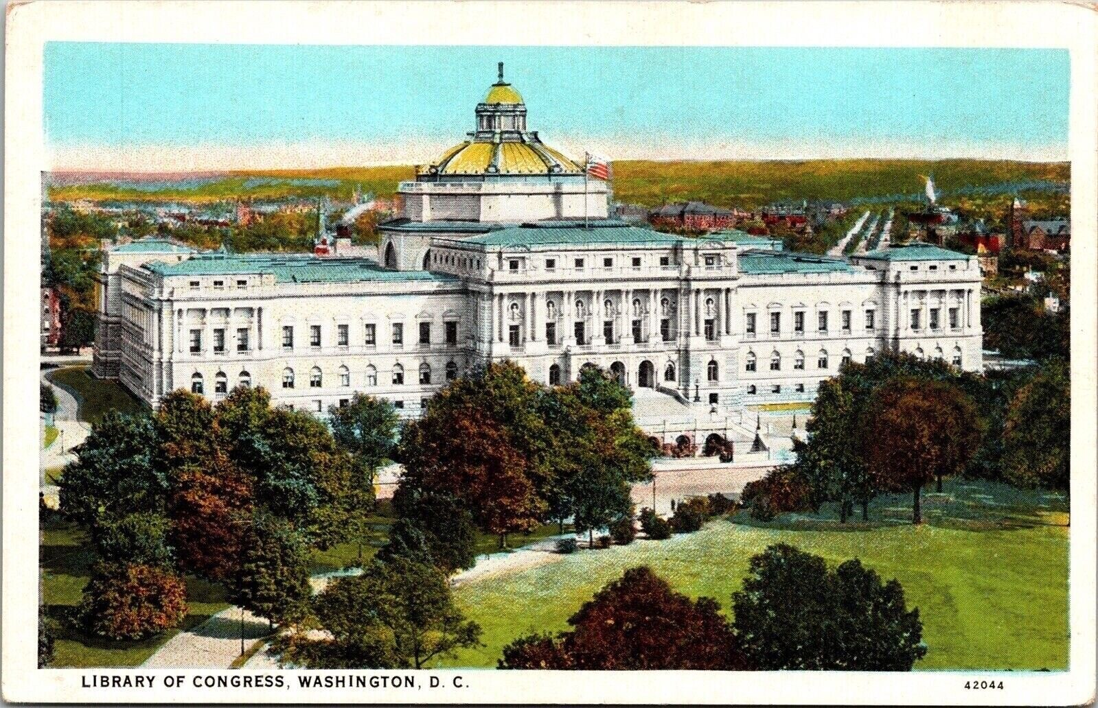Library Of Congree Building Aerial View Washington DC Government WB ...