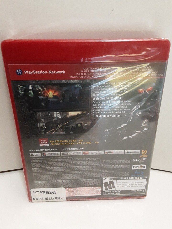 Killzone 2 Sony PlayStation 3, 2009 Game PS3 Disc, Case, Instructions ...