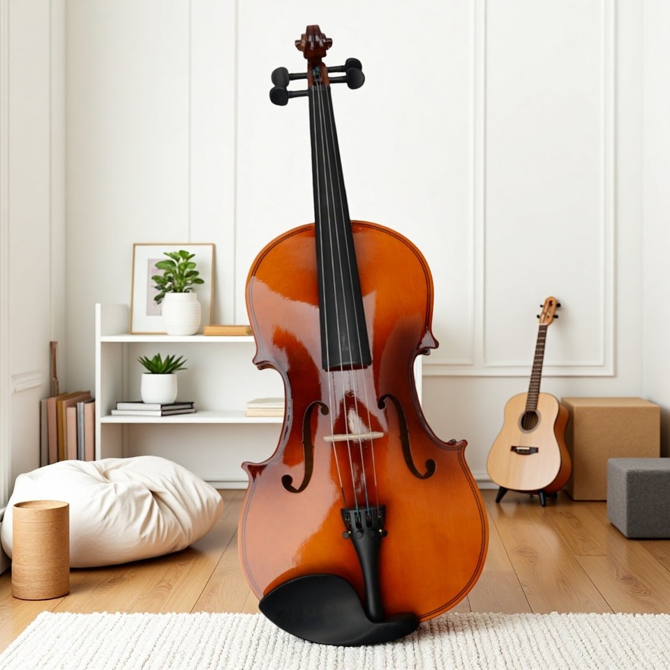 16" Full Size Beginner Acoustic Viola Set - Case Bow Rosin Student ...