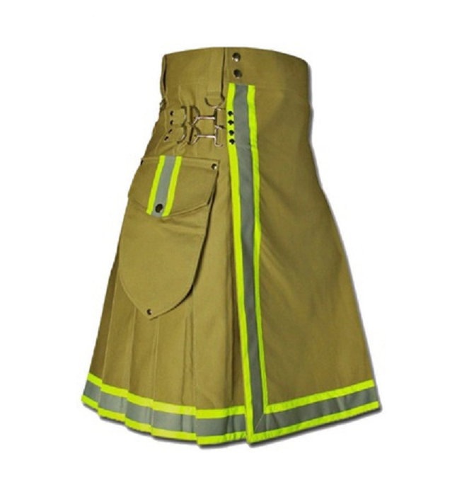 Scottish Fashion Modern Firefighter Fireman Kilt Kilts Utility For Men ...