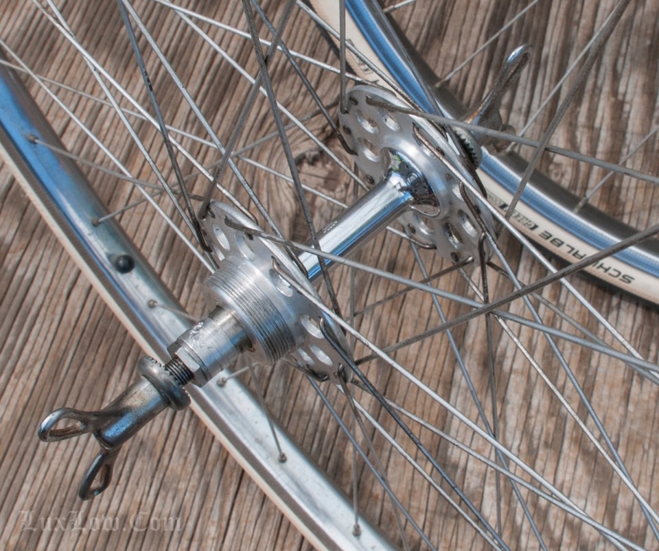 Vintage 1950s 27" Bianchi RoadBike WHEELS Ambrosio Extra Rims Tires ...