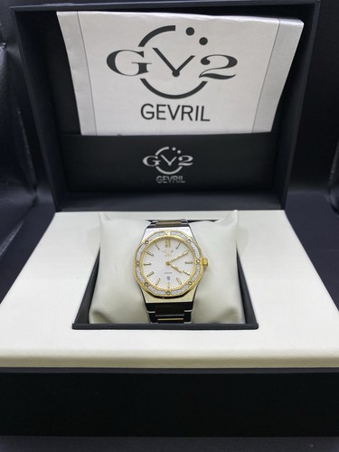 GV2 by Gevril Women's Palmanova Two/Tone YG Swiss Quartz Watch | eBay