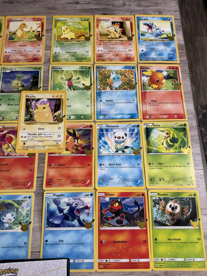 Pokemon First Partner Pack 25th Anniversary Jumbo Card Set COMPLETE ...