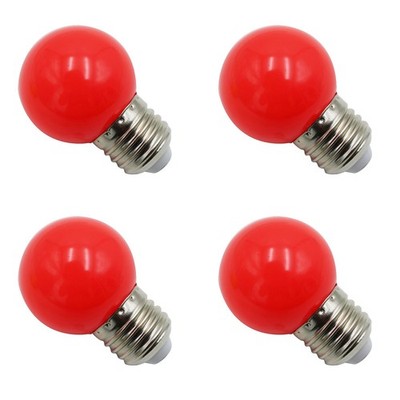 E27 Led Bulbs - E27 1w Pe Frosted Led Globe White/Red/Green//Ylellow ...