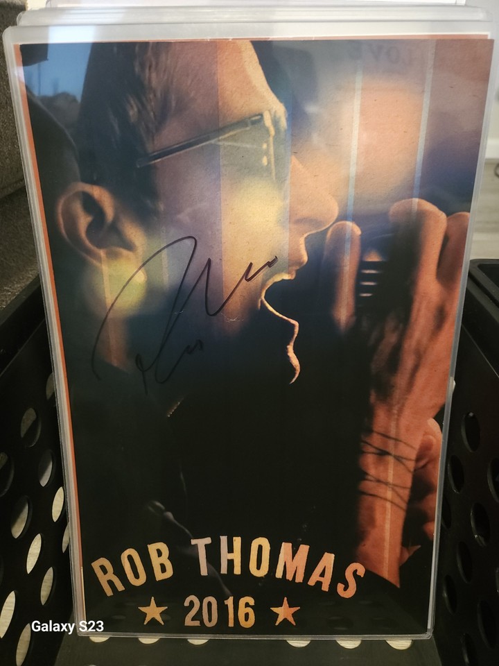 Rob Thomas Signed 11x17 Poster 2016 Matchbox 20 Lead Vocalist. From ...