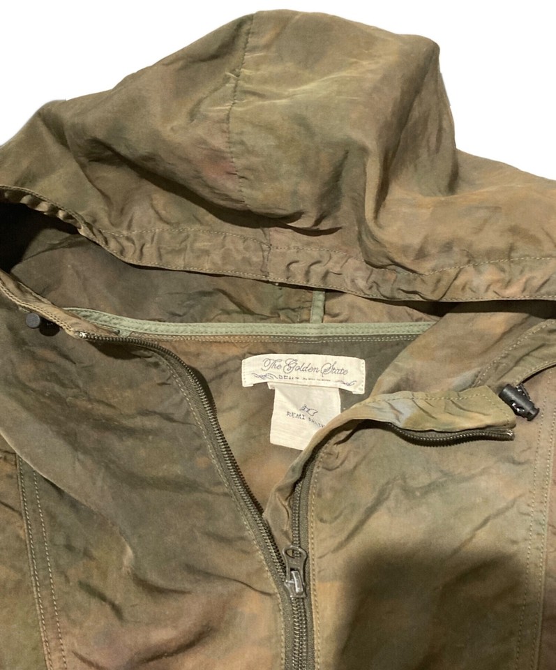 Khaki Size L Anorak Jacket - REMI RELIEF Nylon 66 with Uneven Dye ...