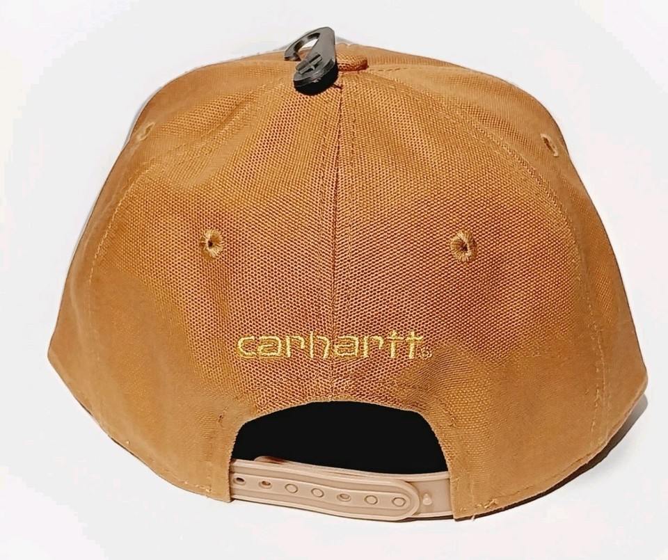 NEW CARHART HAT CAP SNAPBACK ADJUSTABLE BROWN FIRM DUCK MEN'S WORK HAT ...