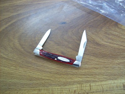 Buck Knife U.S.A. 309 Companion Red Jig Bone 1988 2 Blade UNUSED Beauty ...