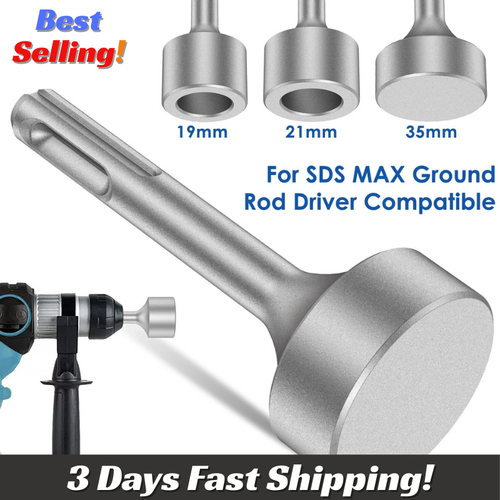 Rotary Hammer SDS plus Ground Rod Driver Steel Drill Bit Driver Wear ...