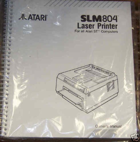 SLM 804 LASER PRINTER OWNERS MANUAL FOR NEW Atari ORIGINAL | eBay