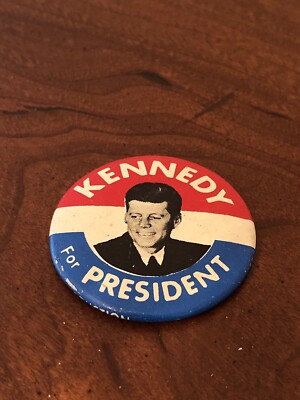 John F Kennedy Pin Kennedy for President Pin JFK Pin 1 1/2 Reproduction ...