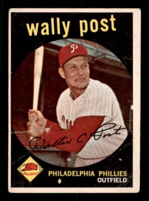 1959 Topps Baseball #398 Wally Post PR | eBay