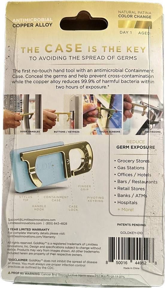 Antimicrobial Copper Hand Tool Stylus Containment Case Germaphobe ...