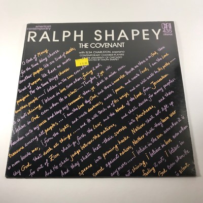 Ralph Shapey ‎– The Covenant STILL SEALED CRI SD 435 Contemporary ...