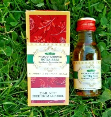 MOTIA 5555 موتيا Perfume 2 Bottles (Alcohol Free)Oil/ Attar(Aromatic ...