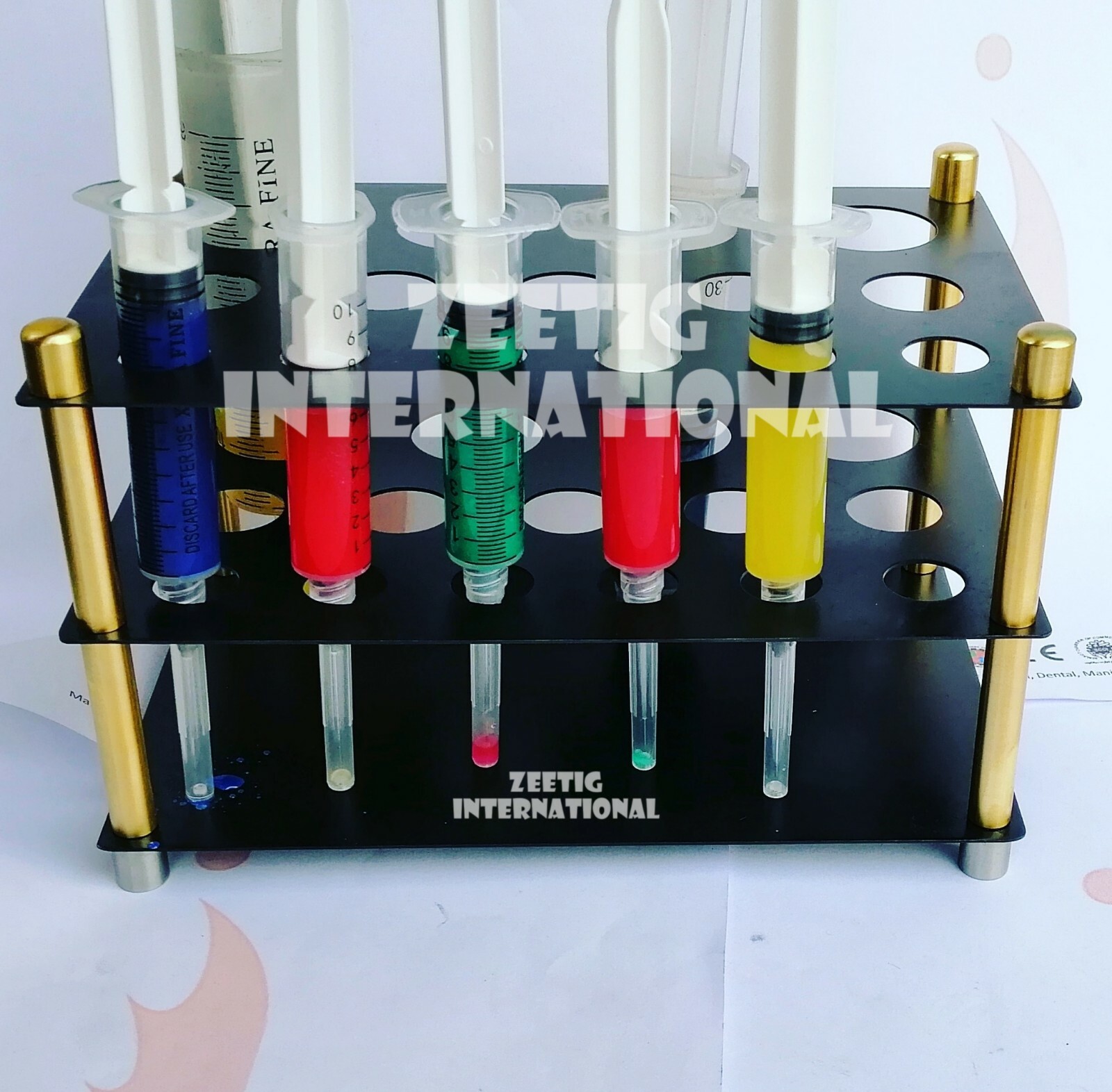 syringe rack of 3 size"10cc,20cc,60cc"space of syringes,surgical ...