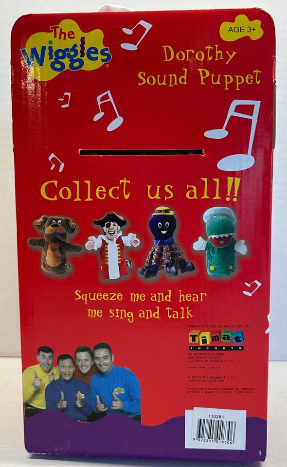 ~ Wiggles - 2004 LARGE DOROTHY PUPPET DOLL PLUSH TOY *Not Working* New ...