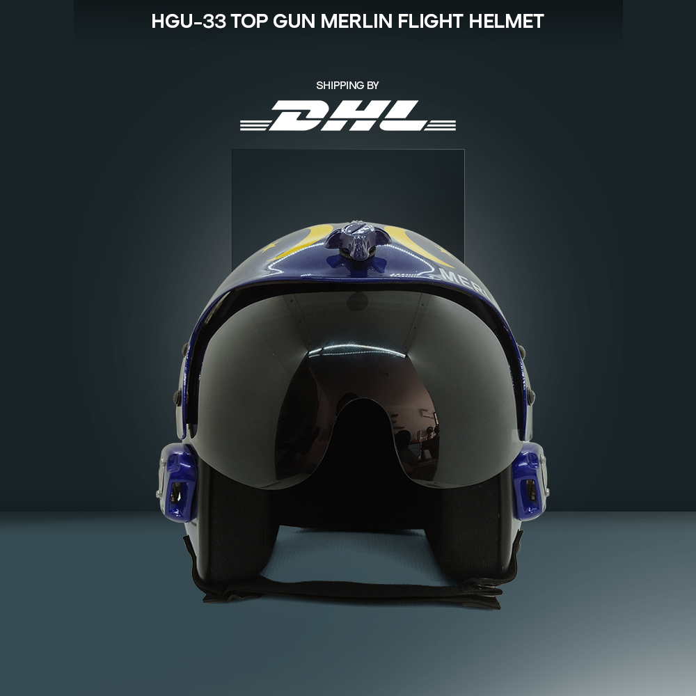 From Top Gun Merlin HGU 33 TOP GUN MERLIN FLIGHT HELMET MOVIE PROP