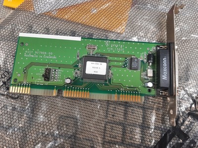 Adaptec SCSI ISA card tested 25 pin external DOS Ava-1502e 1502 6360 ...