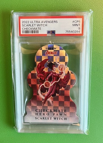 SCARLET WITCH 2022 FLEER ULTRA AVENGERS CHECKMATE HERO PAWN PSA 9 ...