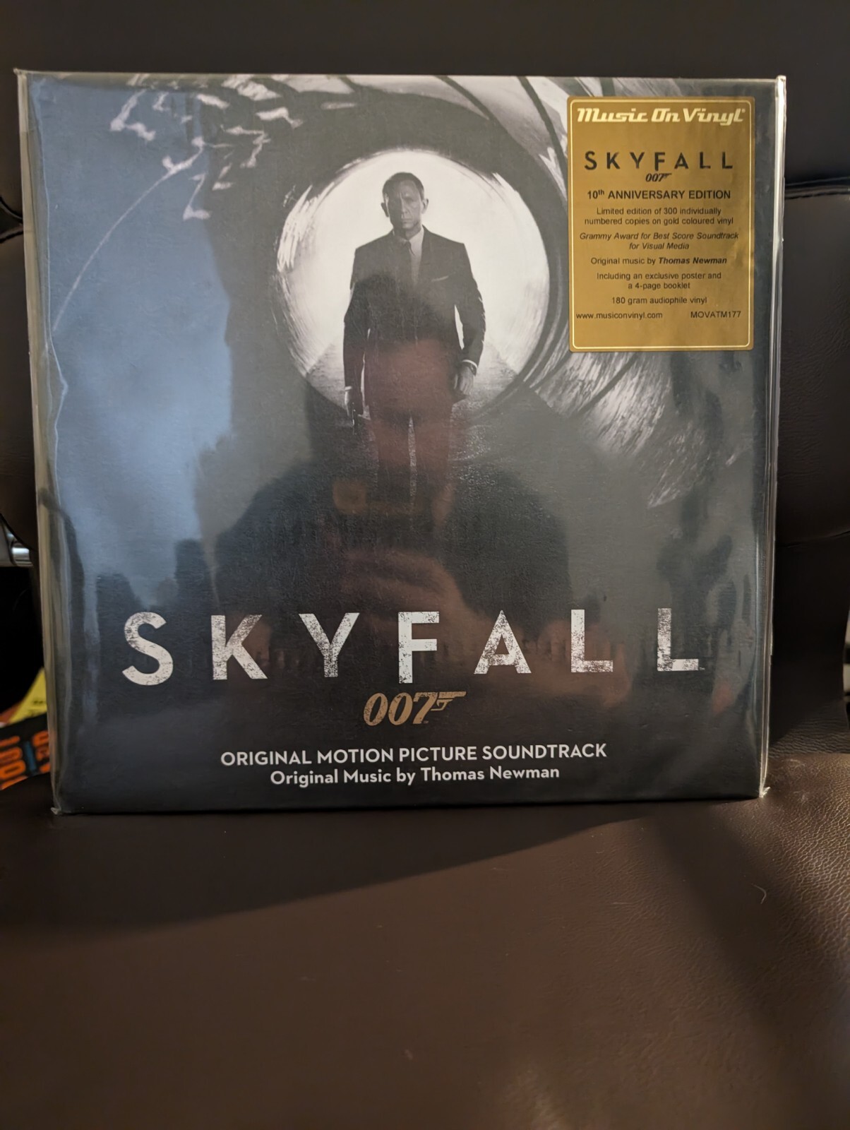 SKYFALL JAMES BOND Soundtrack Ltd Ed Gold Vinyl 2xLP Brand NEW N0. 300 ...