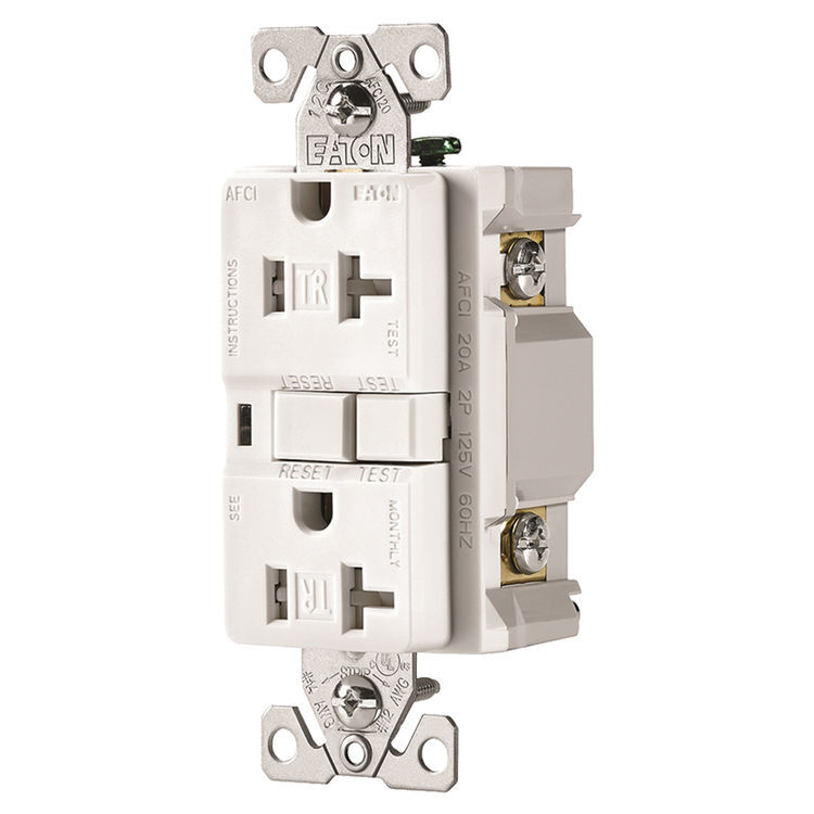Cooper Wiring TRAFCI20W GFCI Receptacles, Arc Fault - Duplex ...