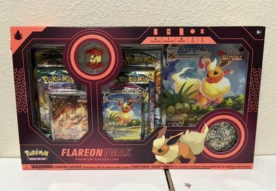 Pokemon TCG FLAREON VMAX Premium Collection Evolving Skies Factory ...