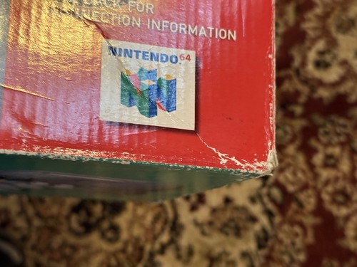 BOX ONLY NINTENDO 64 N64 CONSOLE Empty Box Pre Owned w clear case ...