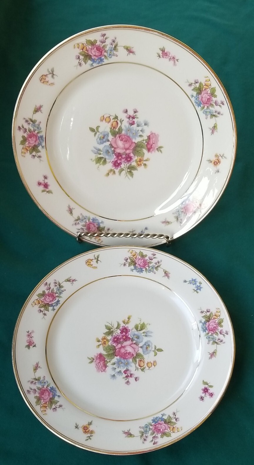Set/2 Vintage PT TIRSCHENREUTH Bavaria Germany PASCO 7.5" Dessert ...