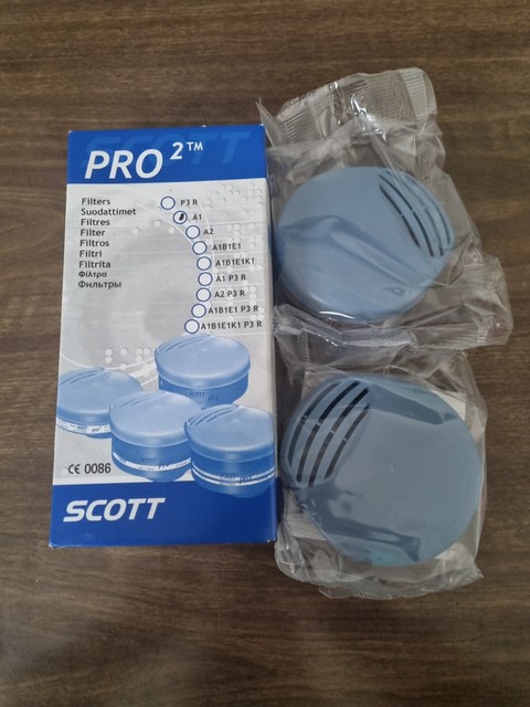 2 X Scott Safety Pro² Filter Cartridges P3 Particulate Respiratory ...