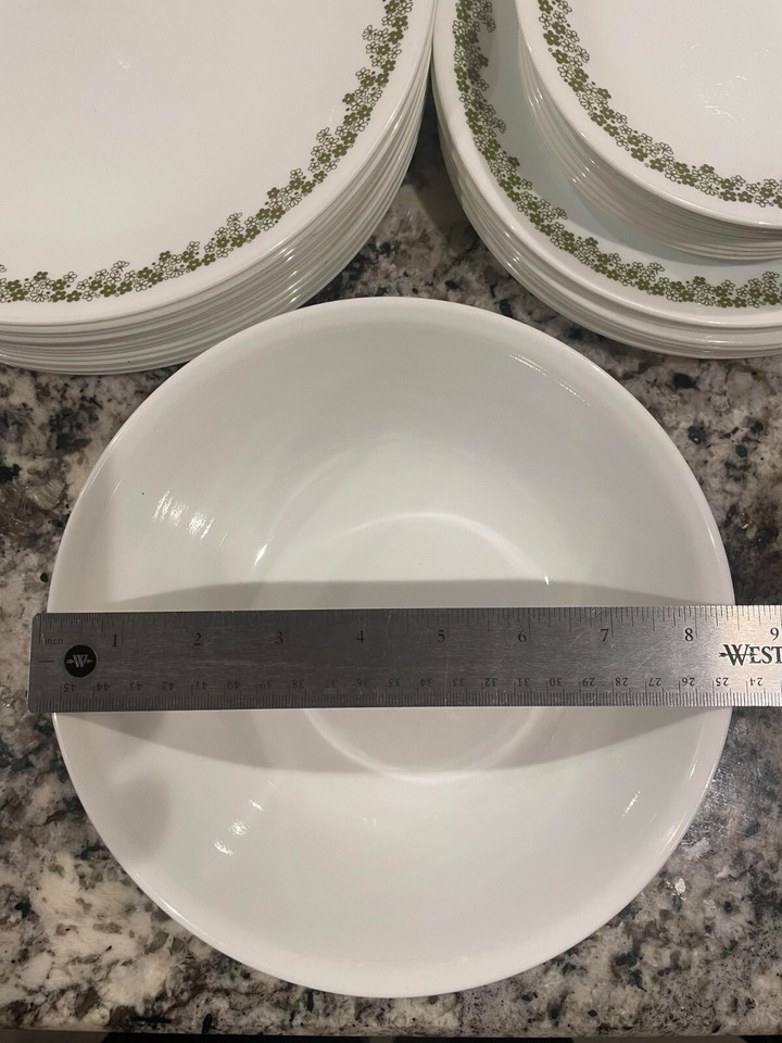 Vintage Corelle Spring Blossom Green (Crazy Daisy) Dinnerware Single ...