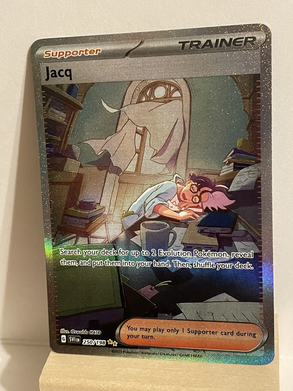 Pokemon Scarlet & Violet Trainer Jacq - Full Art Holo - 250/198 ...
