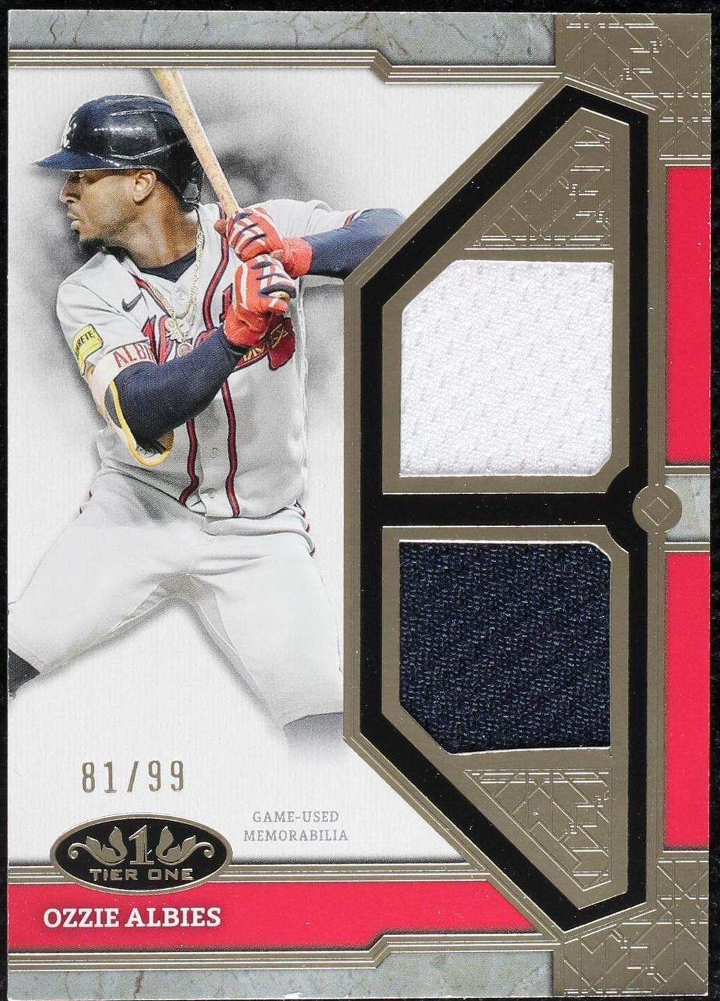 2024 Topps Tier One - Tier One Relics Ozzie Albies #T1R-OA Dual /99 ...