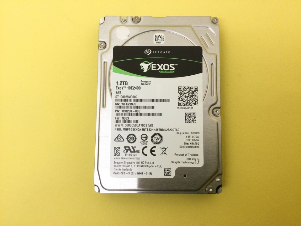 Seagate Exos 10E2400 1.2TB 10K SAS 12Gb/s 2.5in HDD ST1200MM0009 New | eBay