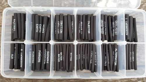 Wiring Labels : Heatshrink kit 134pcs ECU/GAUGES KIT – suit engine and ...