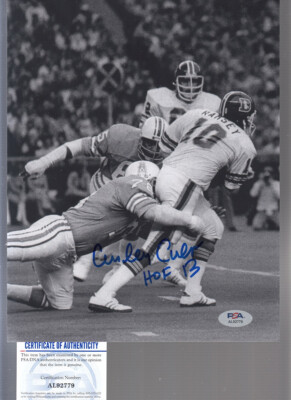 Curley Culp Signed Photo 8x10 Autographed Oilers PSA/DNA AL92779 | eBay