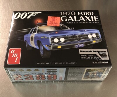 AMT 1970 FORD GALAXIE POLICE CAR JAMES BOND MOVIE VEHICLE 1/25 SCALE ...