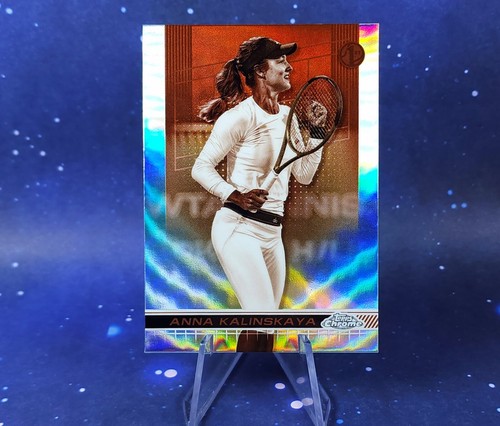 Anna Kalinskaya SP 2024 Topps Chrome Tennis Sepia Refractor Exclusive ...