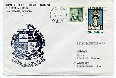 1965 USNS PVT Joseph F. Merrell T-AK275 San Francisco Deep Freeze Polar ...