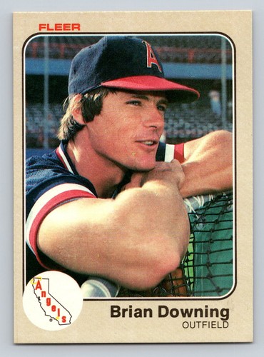 1983 Fleer Baseball #86 Brian Downing California Angels | eBay