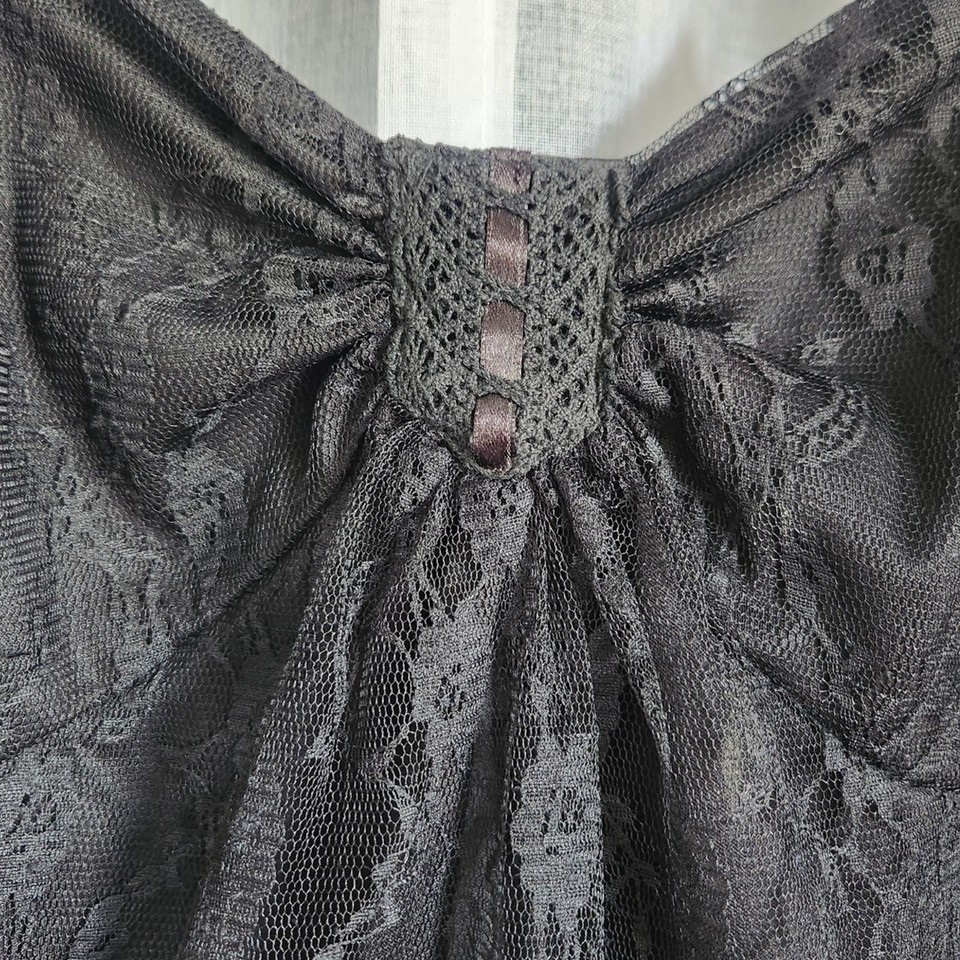 Gothcore Witchcore Fairgrunge Lace Cami Indiesleaze 90's Retro Black ...