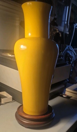 Chinese Imperial Yellow 15" Tall Very Fine Vase | eBay