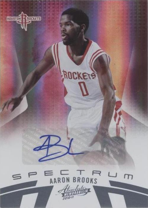 2010-11 Absolute Memorabilia - Aaron Brooks #70 Platinum Spectrum ...