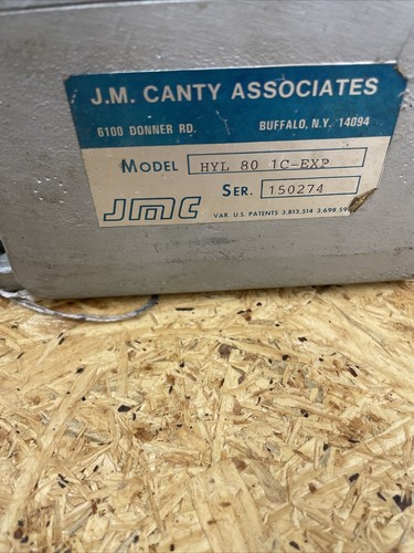 J.M. CANTY ASSOCIATES JMC HYL80 1C-EXP 3 POSITION HAZ LOCATION SELECTOR ...
