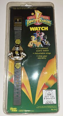 Vintage 1993 Mighty Morphin Power Rangers Gold Ranger Watch New In ...