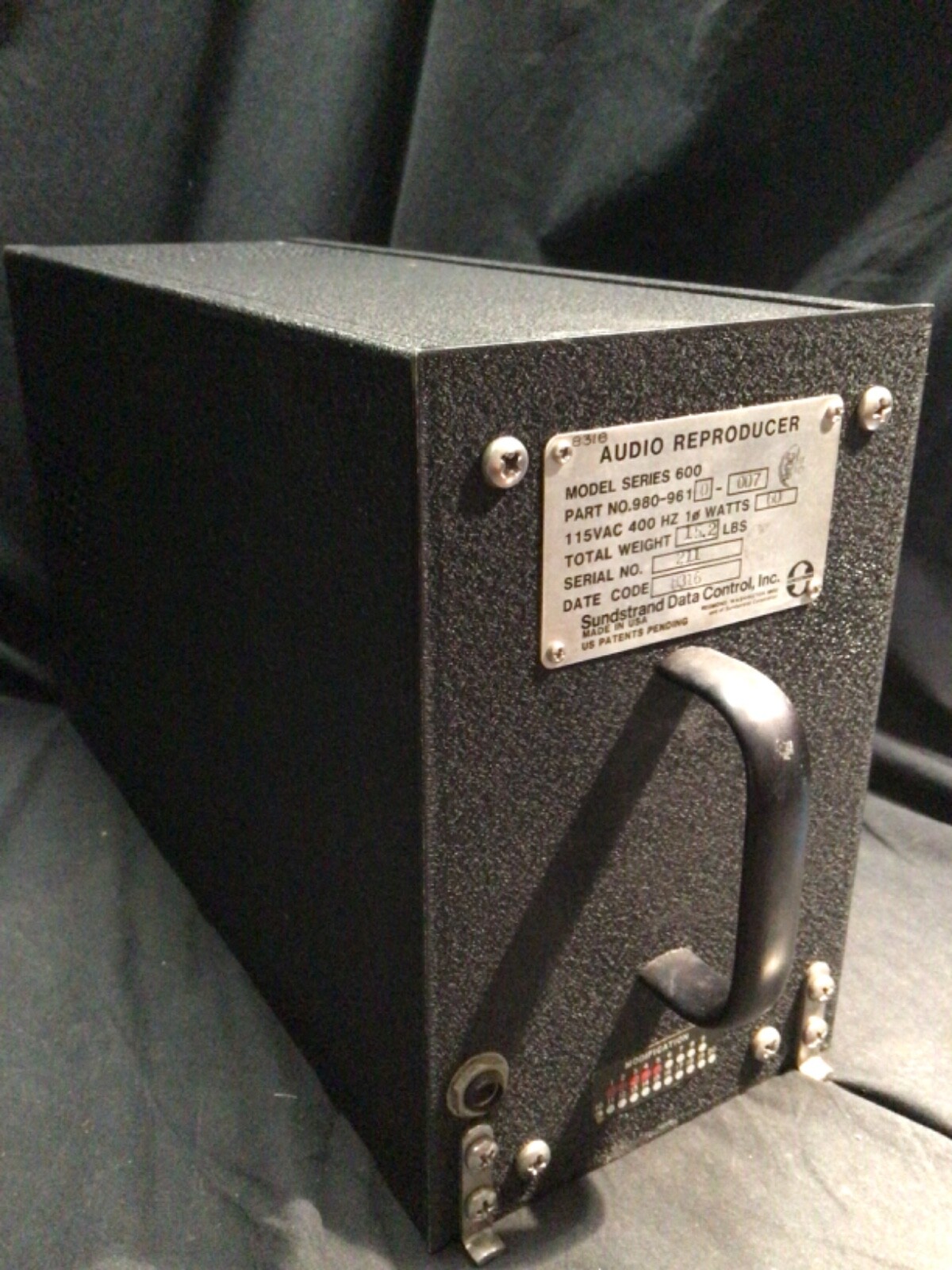 Sunstrand Data Tape Reproducer Multi Channel P/N 9809610007 SERVICEABLE ...