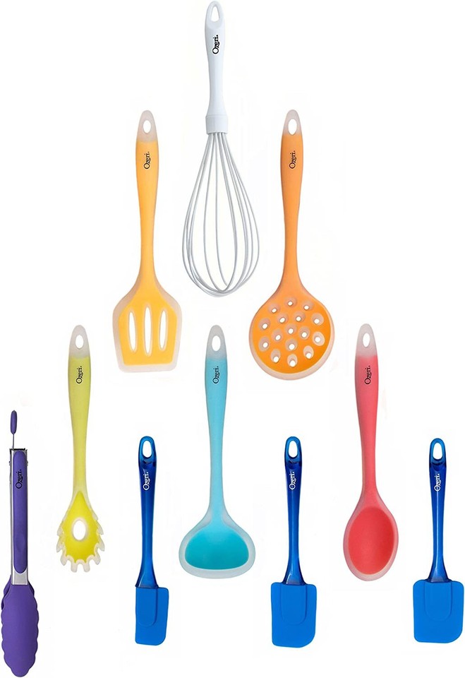 11-Piece All-in-One Silicone Kitchen Utensil Set, Multicolor + [FREE ...