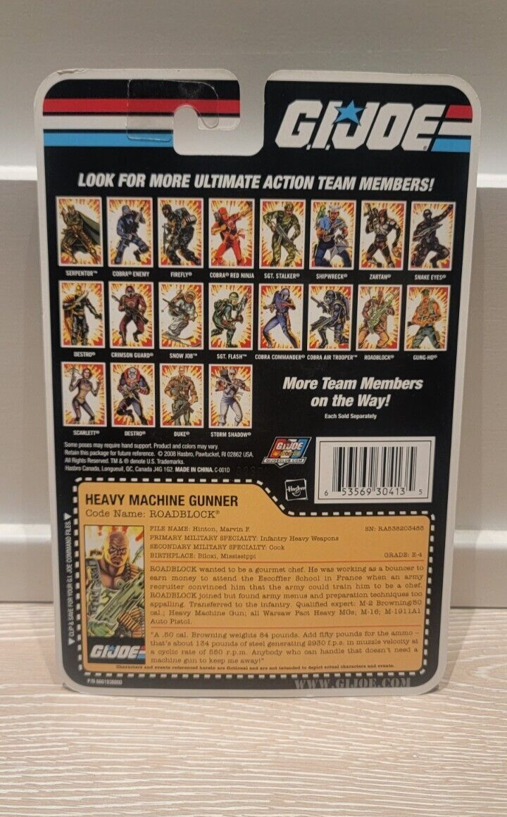 GI Joe 25th Anniversary Roadblock - MINT on Sealed Card | eBay